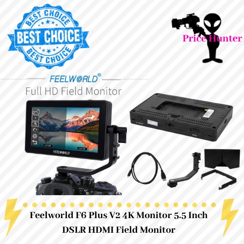 Feelworld F6 Plus V2 5 5 Inch Ips 3d Lut Touch Screen 4k Hdmi Monitor