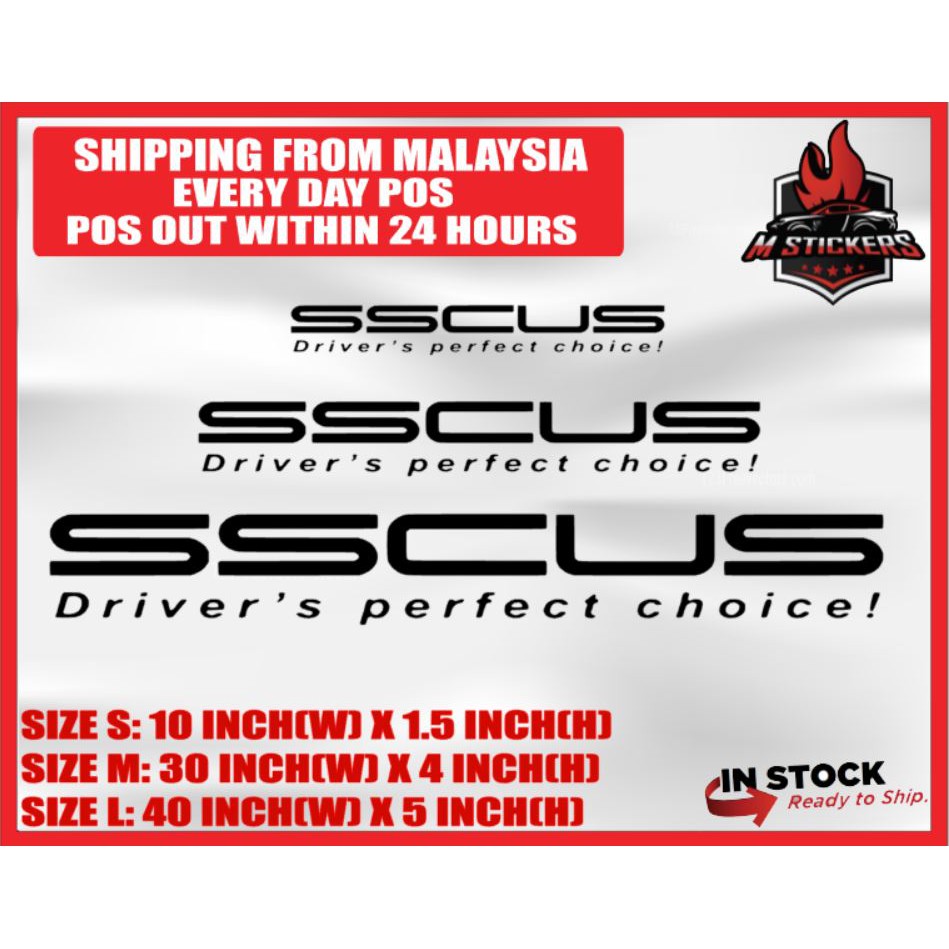 SSCUS CAR STICKER PERODUA HONDA PROTON NISSAN TOYOTA CITY CIVIC VIOS ...