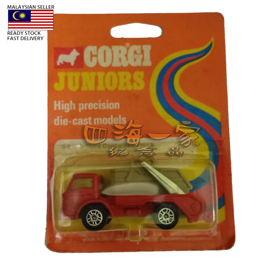 very Rare 1973 Corgi Juniors 54 Ford Container Truck diecast toy model ...