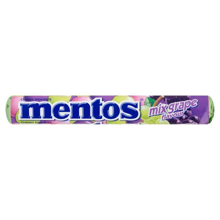 Mentos Mix Grape Chewy Dragees 37g [HALAL] | Shopee Malaysia