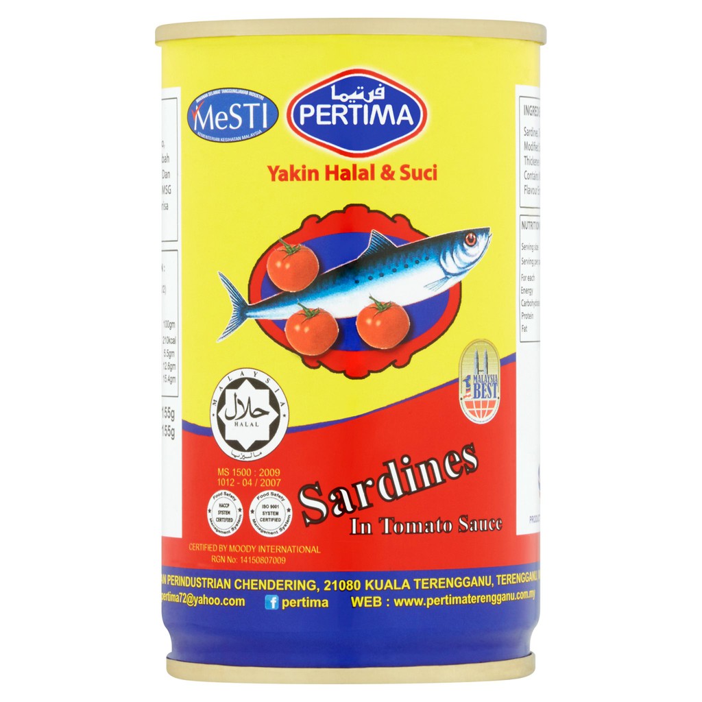Pertima Sardines in Tomato Sauce (155g) | Shopee Malaysia