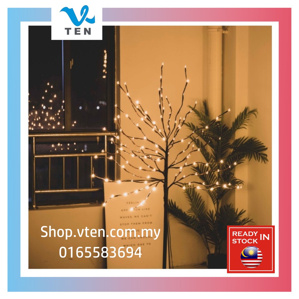 158cm LED Willow Tree Lamp Christmas Floral Light LED Tree Party Lampu ...