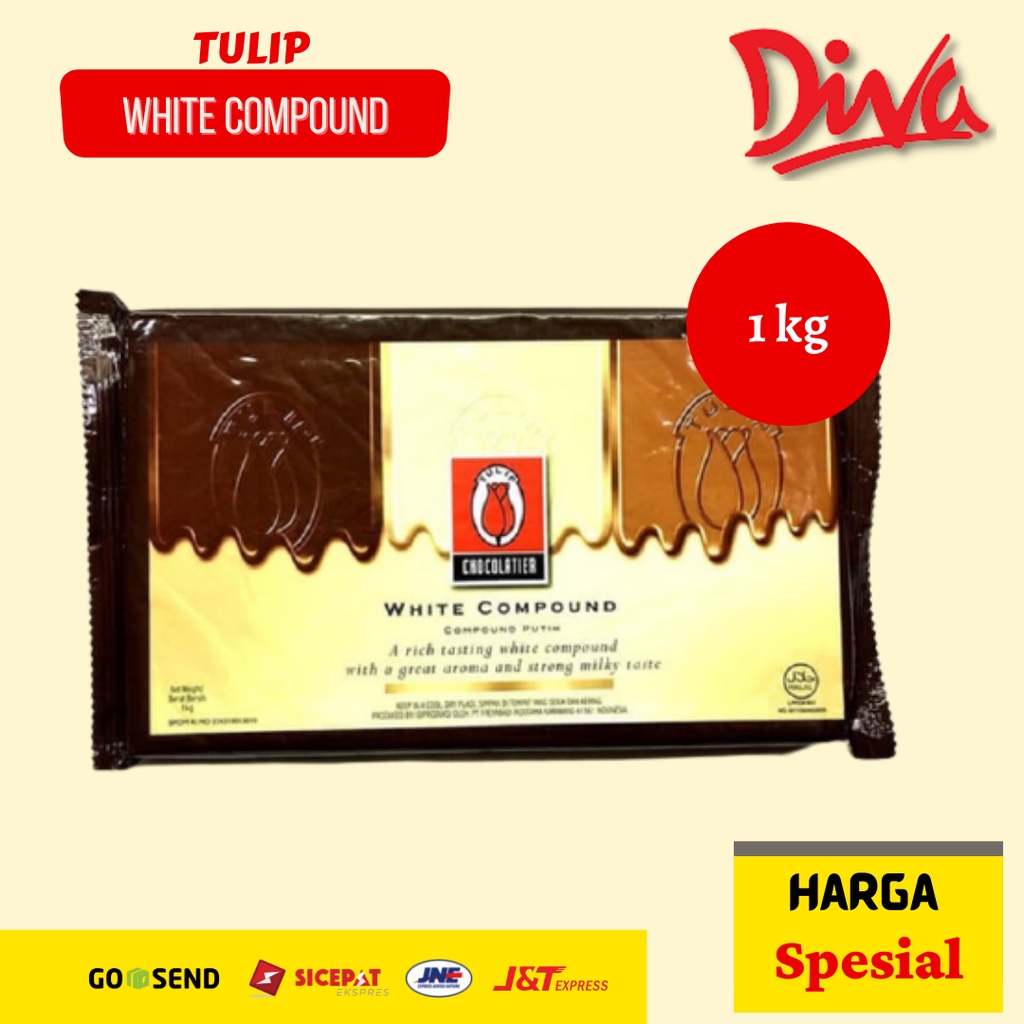 PUTIH [1kg] Tulip White Compound - White Chocolate Bar | Shopee Malaysia