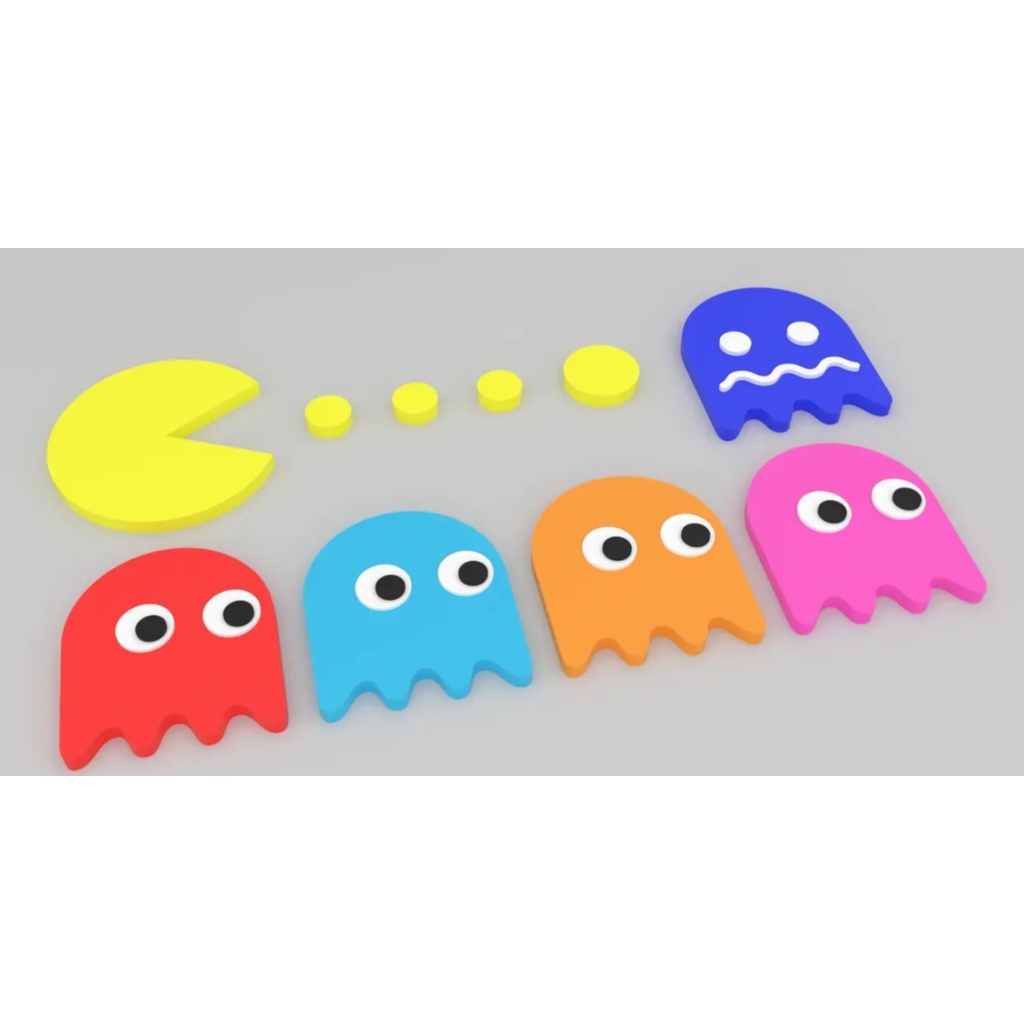Pac-Man Themed Fridge Magnet Set (Pacman) | Shopee Malaysia