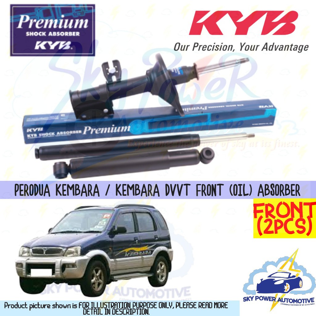 PERODUA KEMBARA (D675) / KEMBARA DVVT (D675) KAYABA (KYB) PREMIUM OIL SHOCK ABSORBER (FRONT 2PCS ...