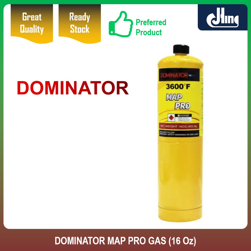 DOMINATOR MAP PRO Gas for Welding/Brazing Use 3600F 16oz | Shopee Malaysia