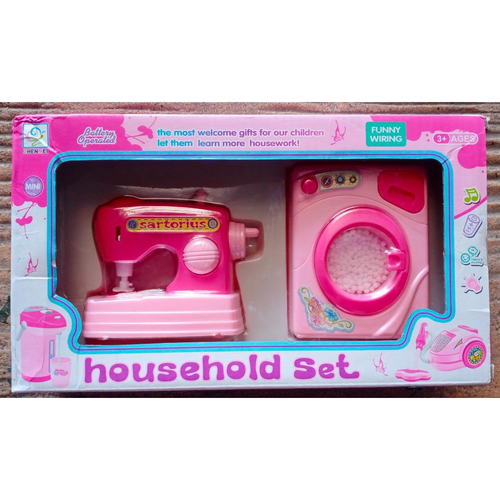 TOY Electric Sewing and Washing Machine SET | Shopee Malaysia