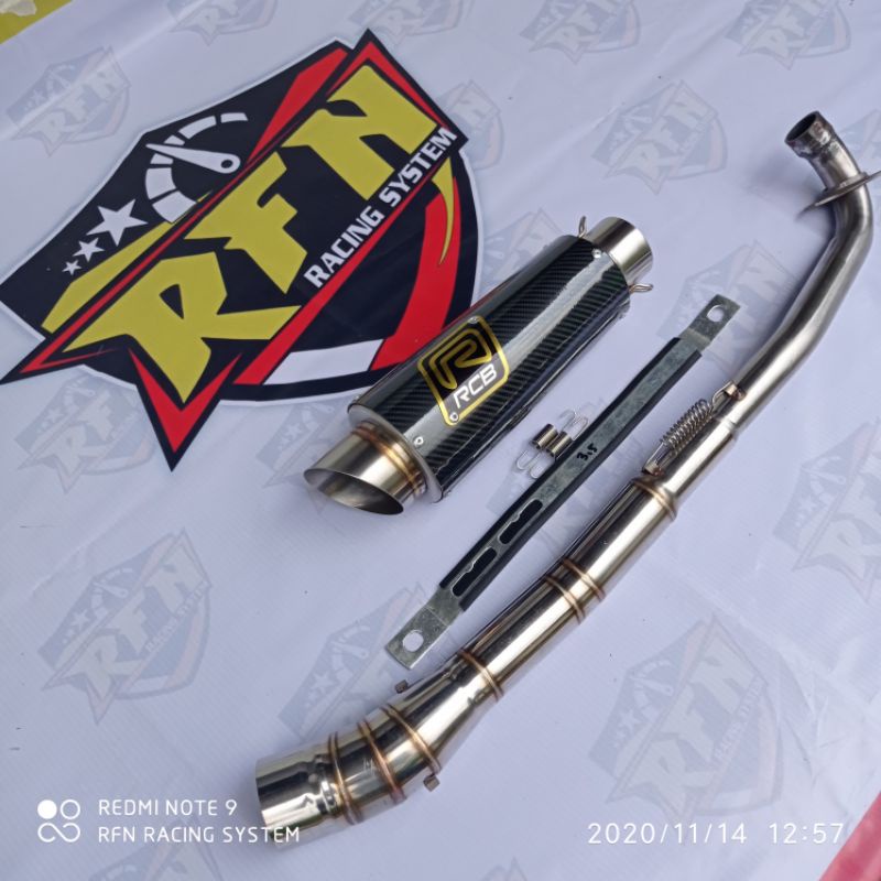 Exhaust RACING RCB CARBON Future 125 Sm sport 110r Wave 110 Wave dash ...