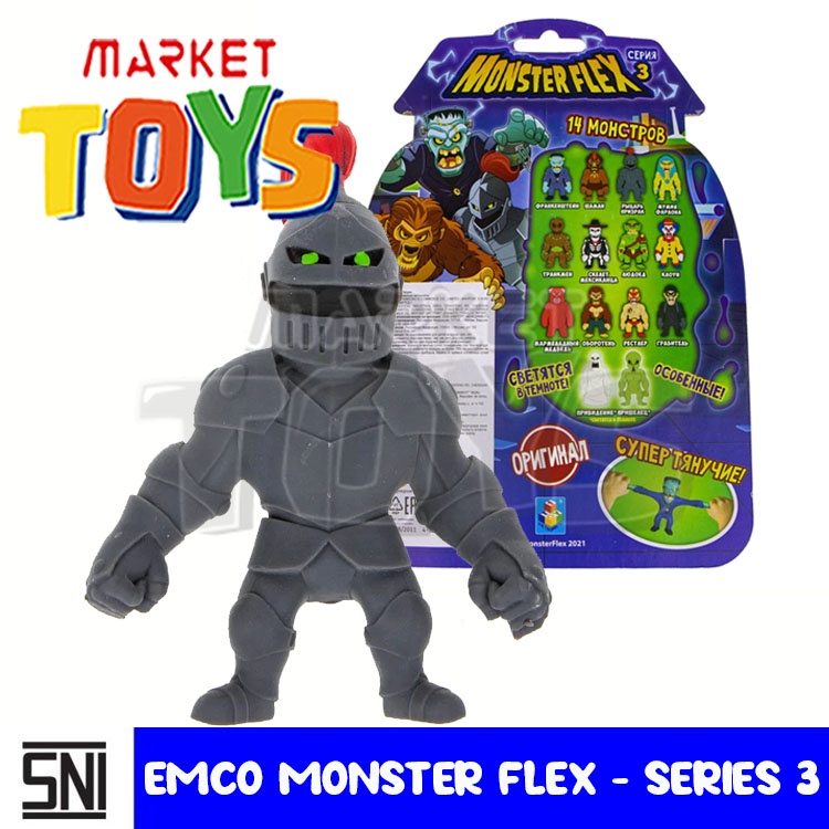 Emco Monster Flex Series 3 Kids Toys Action Figure Elastic Rubber Ghost ...