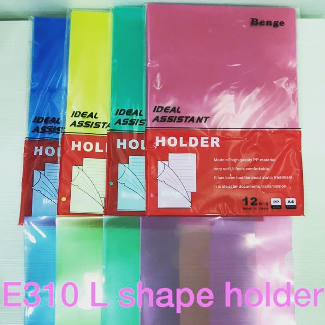 Ready Stock 12's Benge A4 L shape Holder Report File E310 ( Blue ...