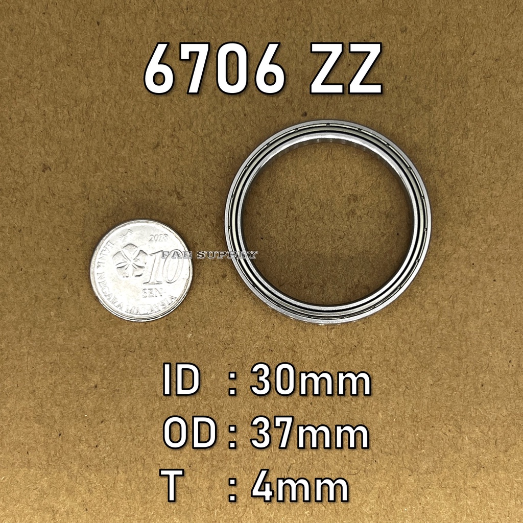 Ball Bearing 6700 6701 6702 6703 6704 6705 6706 zz metal shield ...