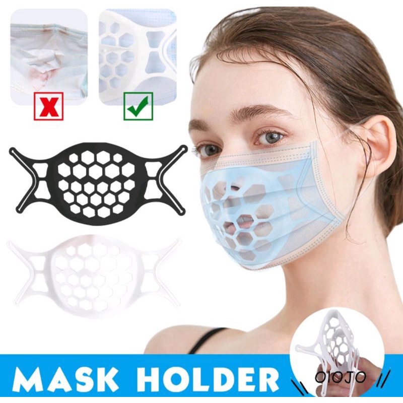 3D Mask Bracket Holder Protection Face Mask Bracket Silicon Breathing ...