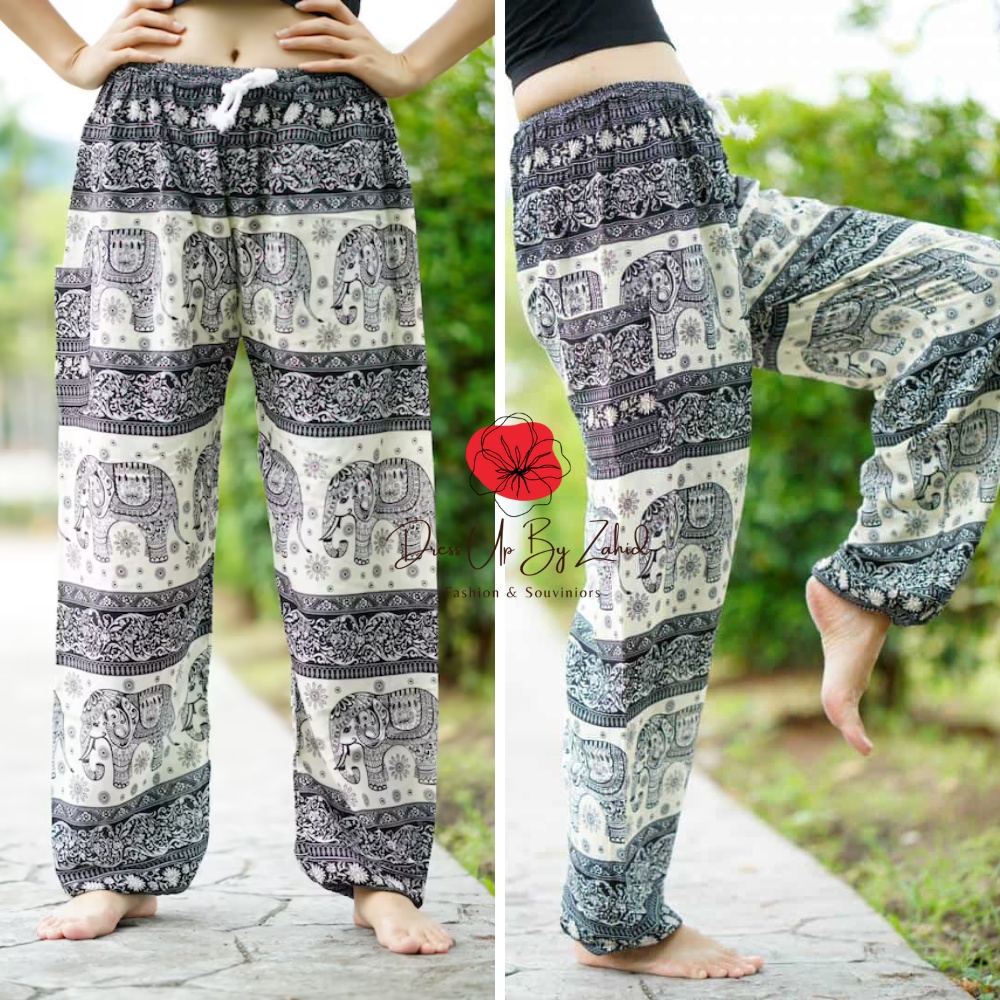 🥰New Arrival🥰Batik Elephant Unisex Women Men Long Pant/Batik Gajah ...