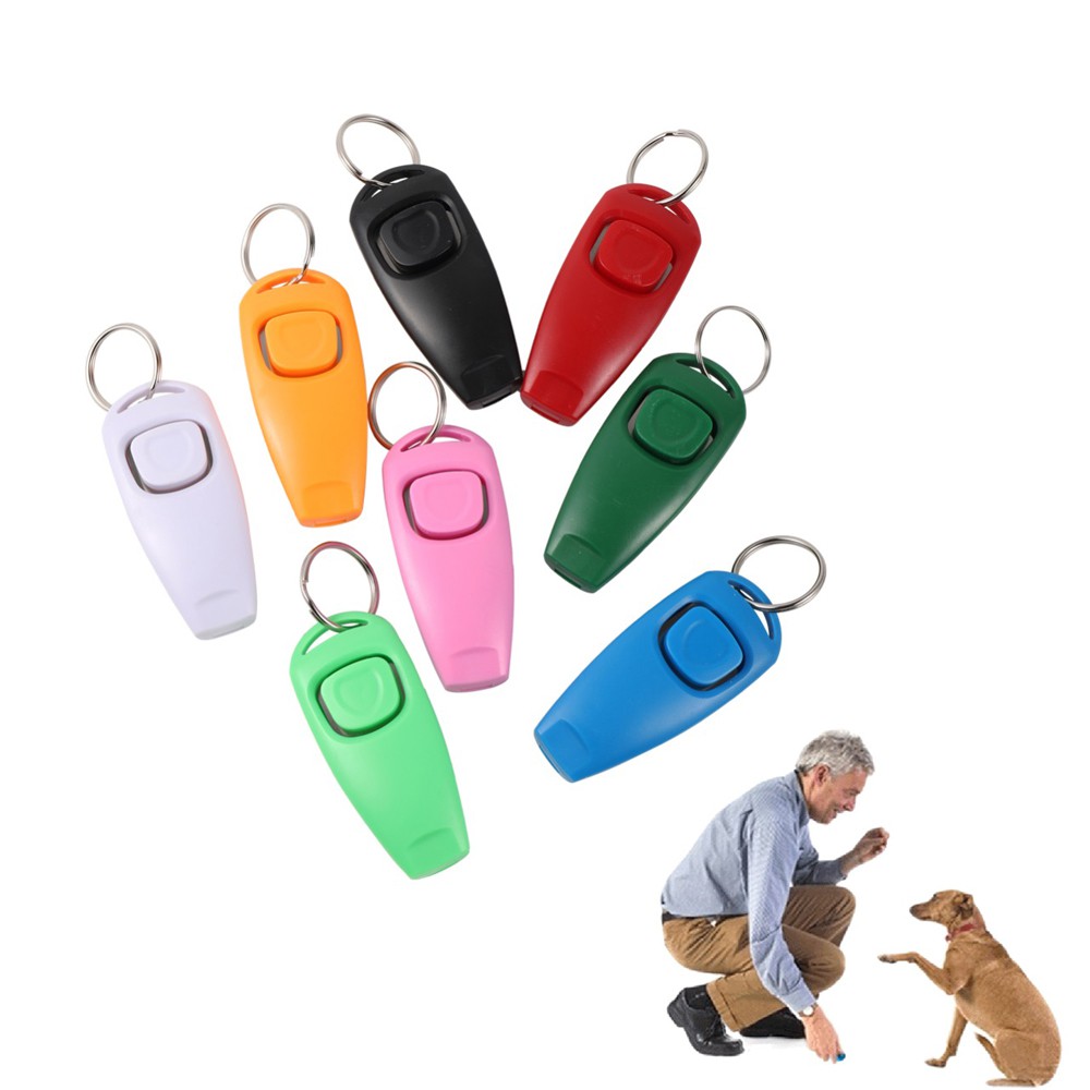 2 Pcs Dog Whistle And Clicker Puppy Stop Barking Training Aid Tool ...