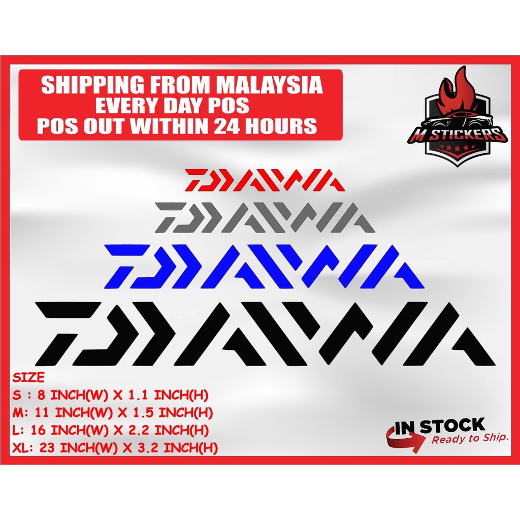 DAIWA DESIGN CAR STICKER AKSESORI KERETA STICKERS | Shopee Malaysia