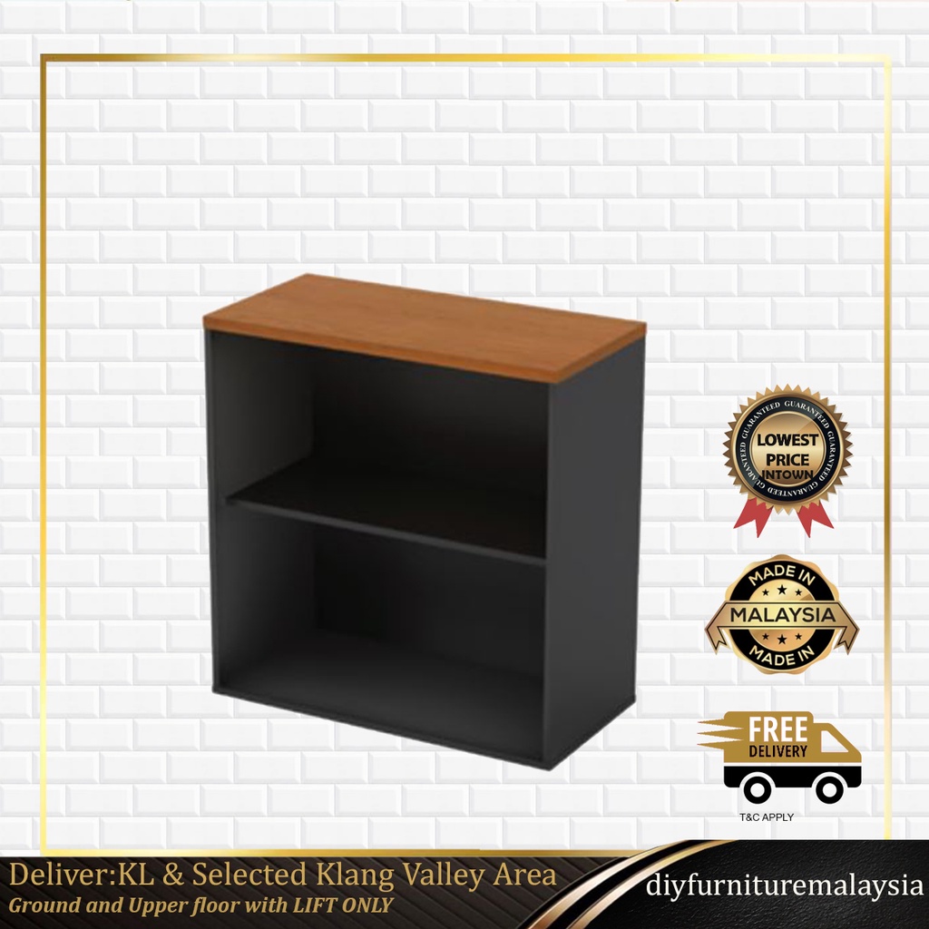 Low Office Cabinet Open Shelf Wood | Kabinet Pejabat | Office File ...