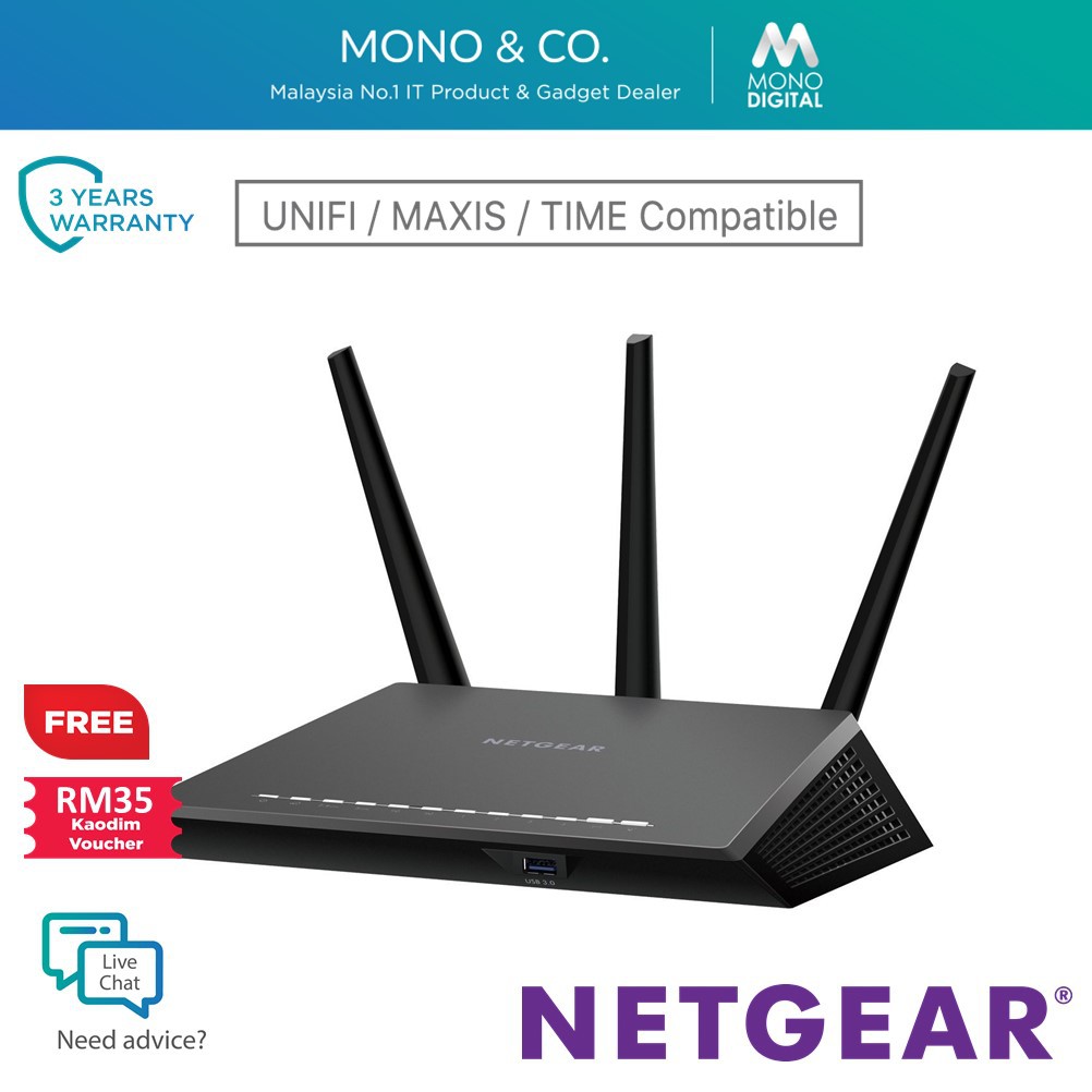 Netgear Nighthawk R7000P AC2300 Smart WiFi Gaming Router - Dual Band ...