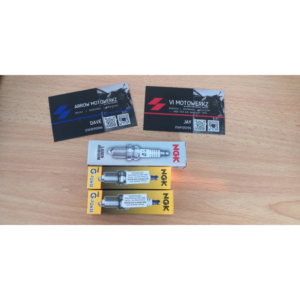 NGK Performance Iridium Spark Plug Set for Modenas Pulsar NS200 / RS200 / Dominar D400 *Original ...