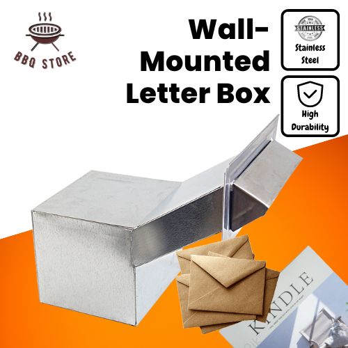 BBQ Store Premium Stainless Steel Wall Mounted Letter Box/ MailBox ...