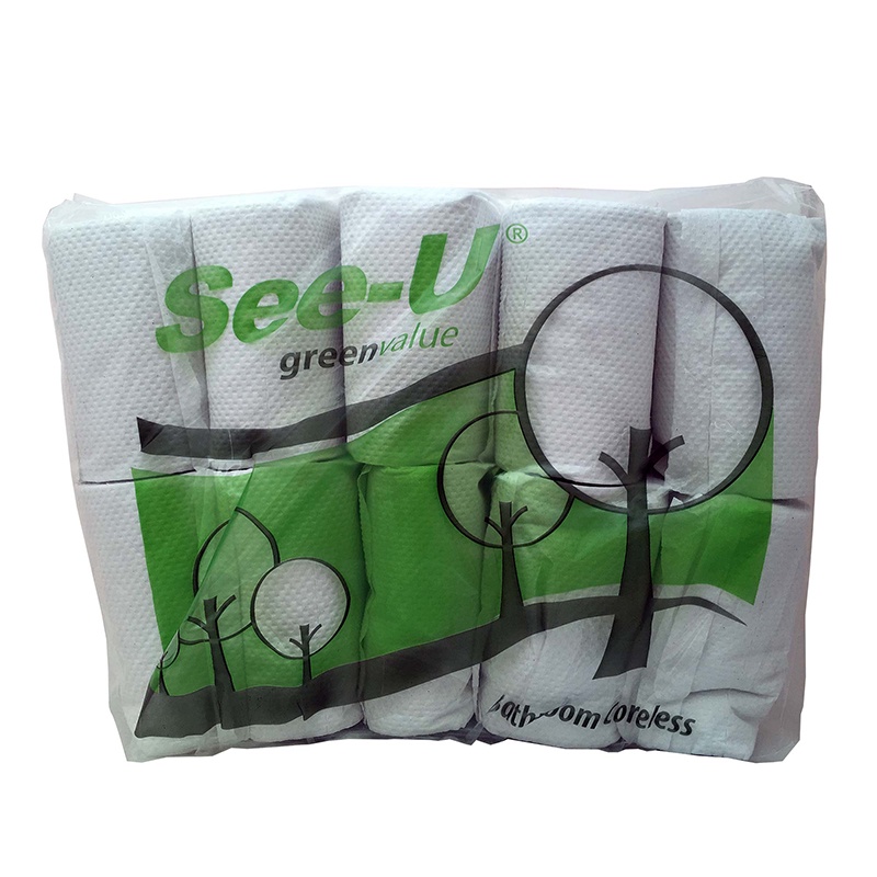 Coreless SEE U Tissue (EMBOSS) / Toilet Tissue (1 pack contains 10 ...