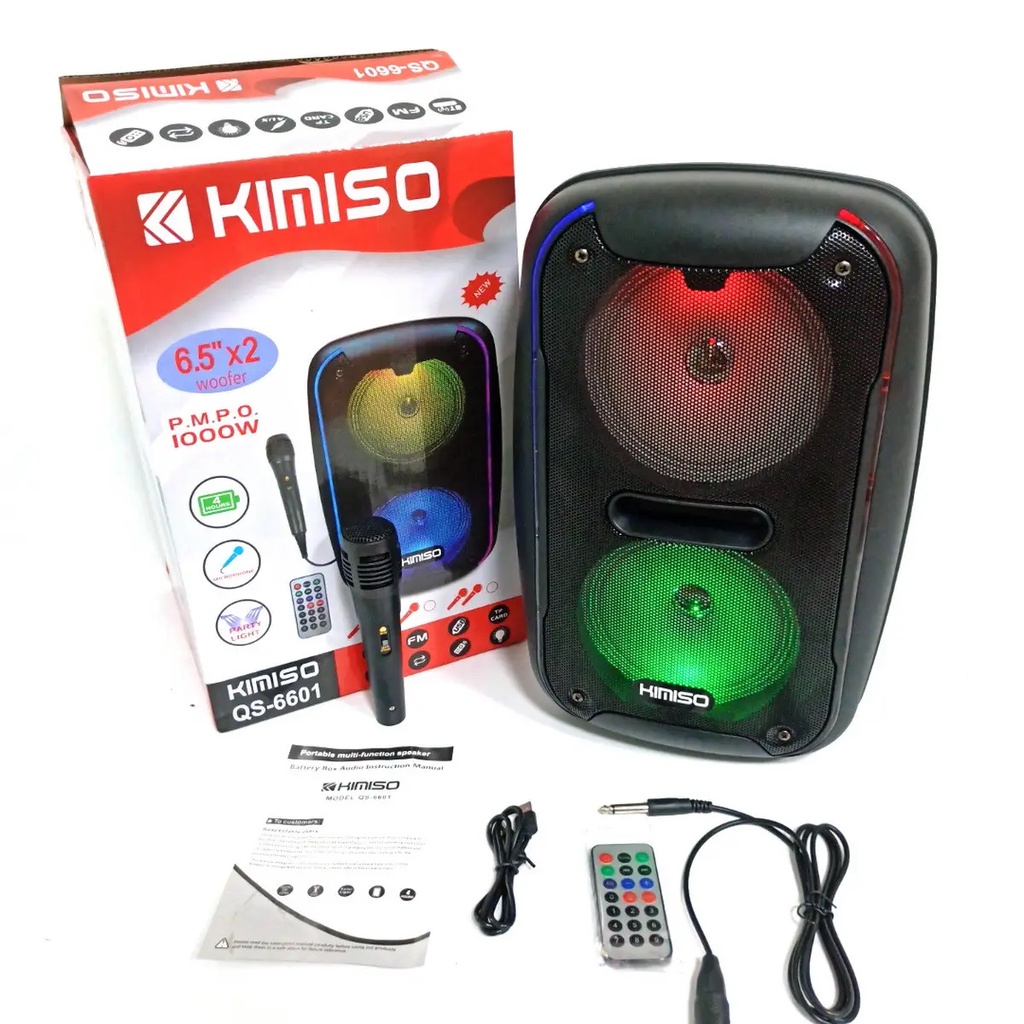 KIMISO QS-6601 Rechargeable Wireless Portable Speaker Quality Sound ...