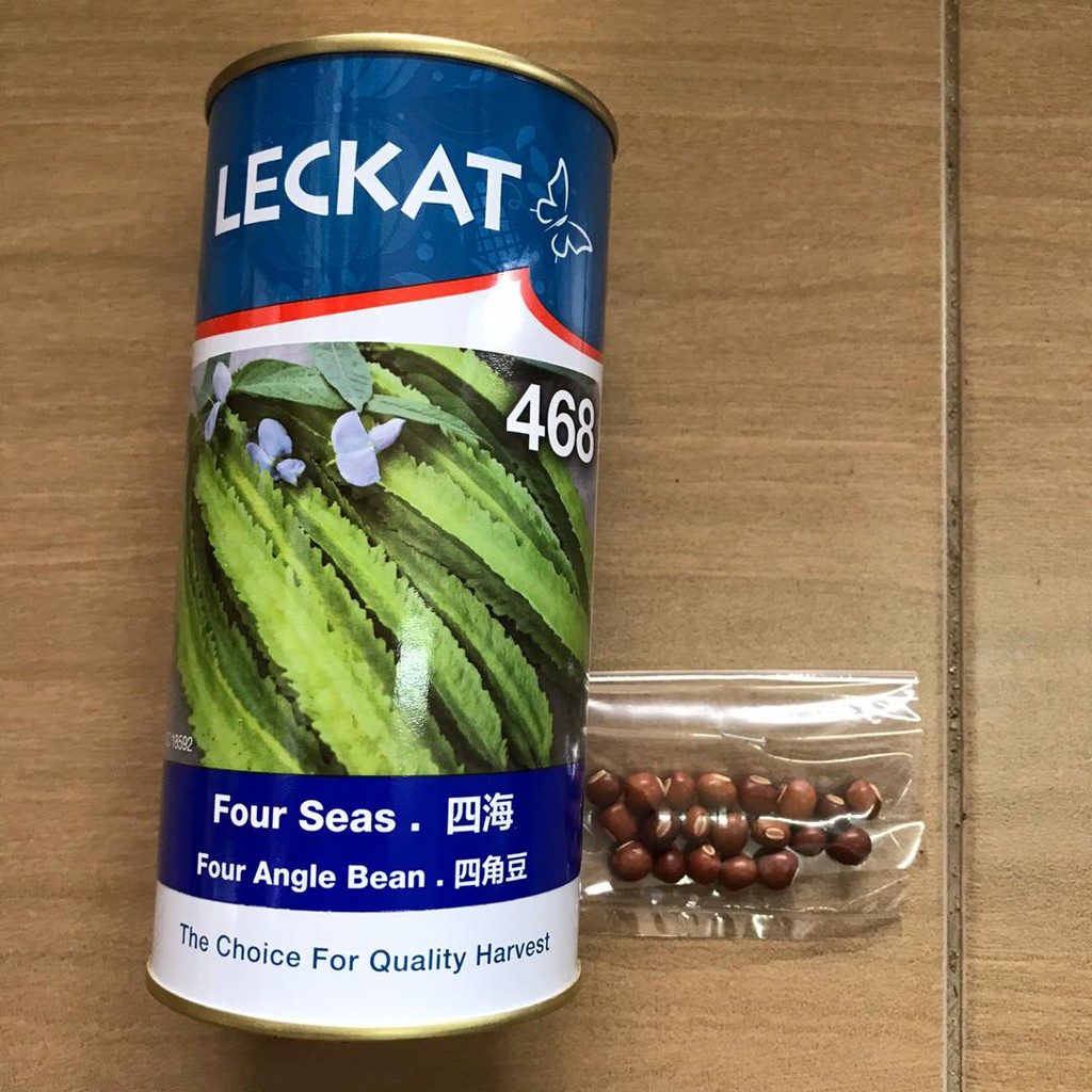 1 Pcs Leckat Four Seas Four Angle Bean 468 (四角豆 Biji Benih Kacang Botol ...