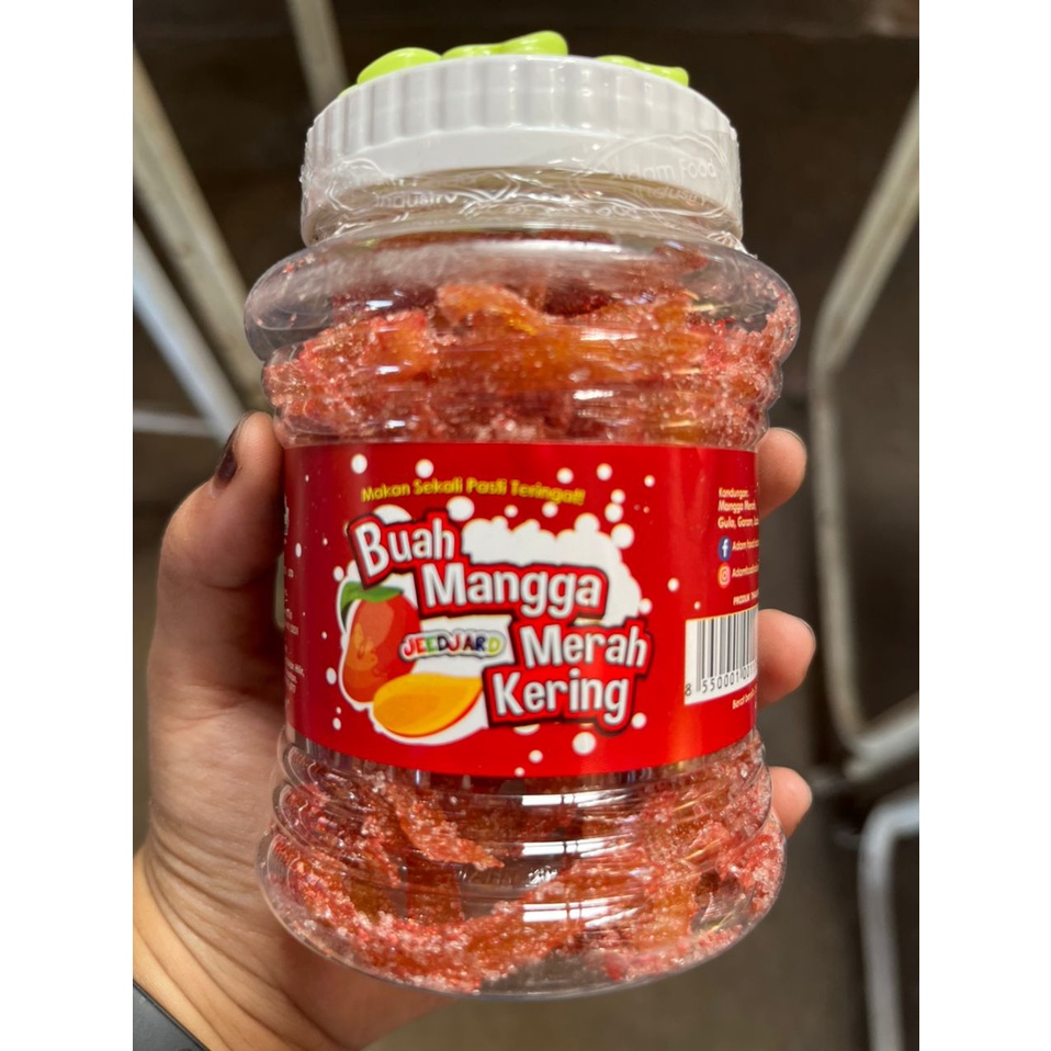 Buah Mangga Merah Kering Botol Ready Stock Jeedjard Sedap Snack ...