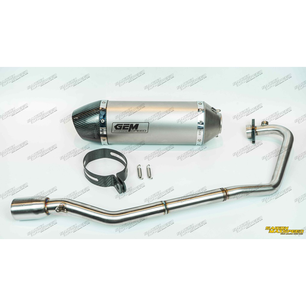 Gem SPEED EVO SILVER FULL SYSTEM GSX R150-S150 / RAIDER FI Motorcycle ...