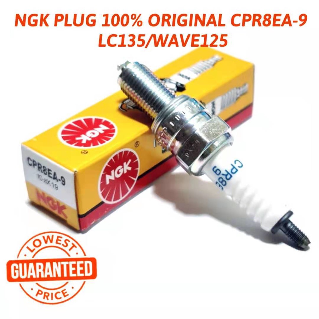 SPARK PLUG CPR8EA-9 CPR8EA 9 CPR8 LC135 WAVE125 Y15 Y15ZR Y16 DASH125 ...