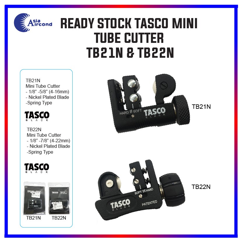 TASCO MINI TUBE CUTTER TB21N & TB22N (1/8''-7/8'') | Shopee Malaysia