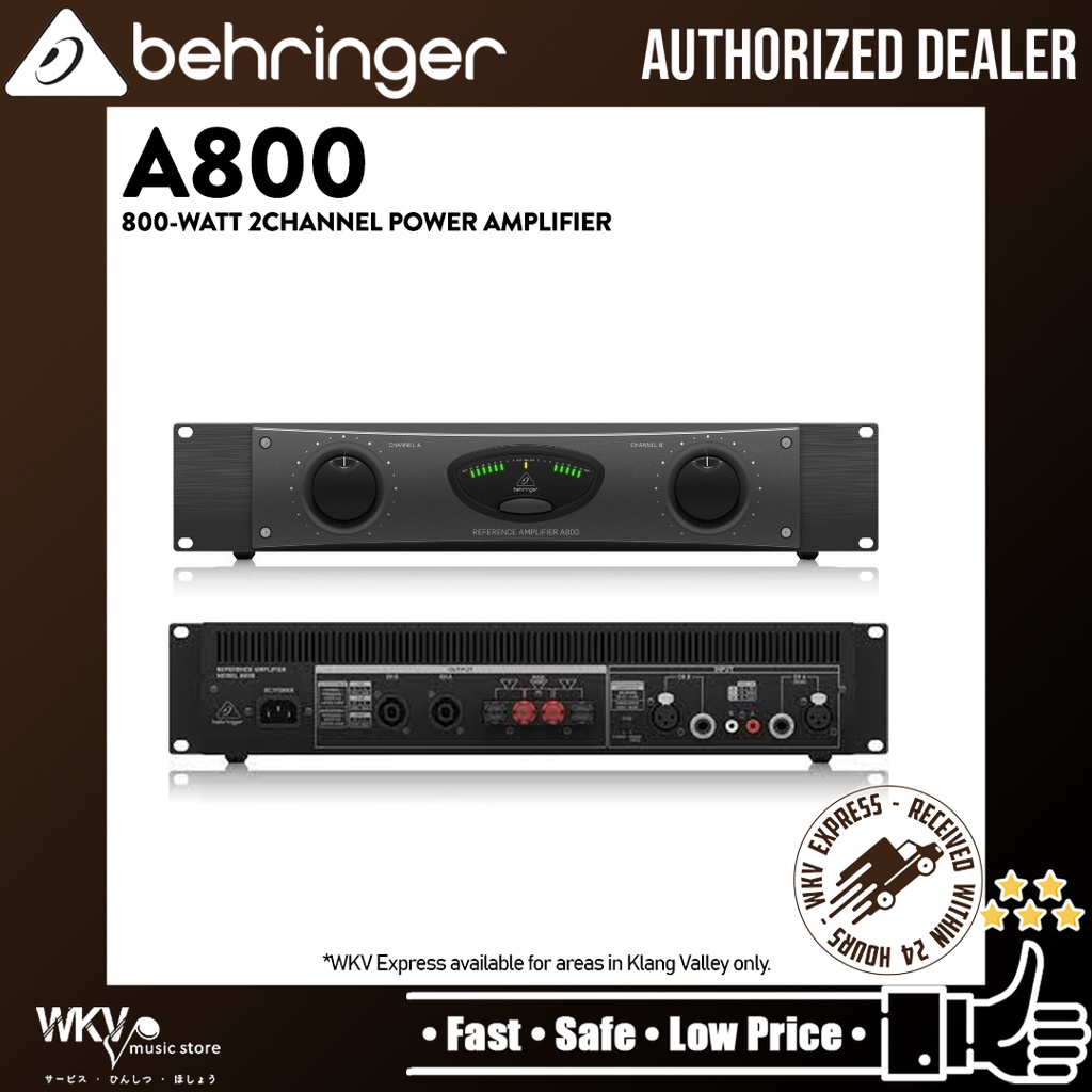 Behringer A800 800W 2-channel Power Amplifier (A-800) | Shopee Malaysia
