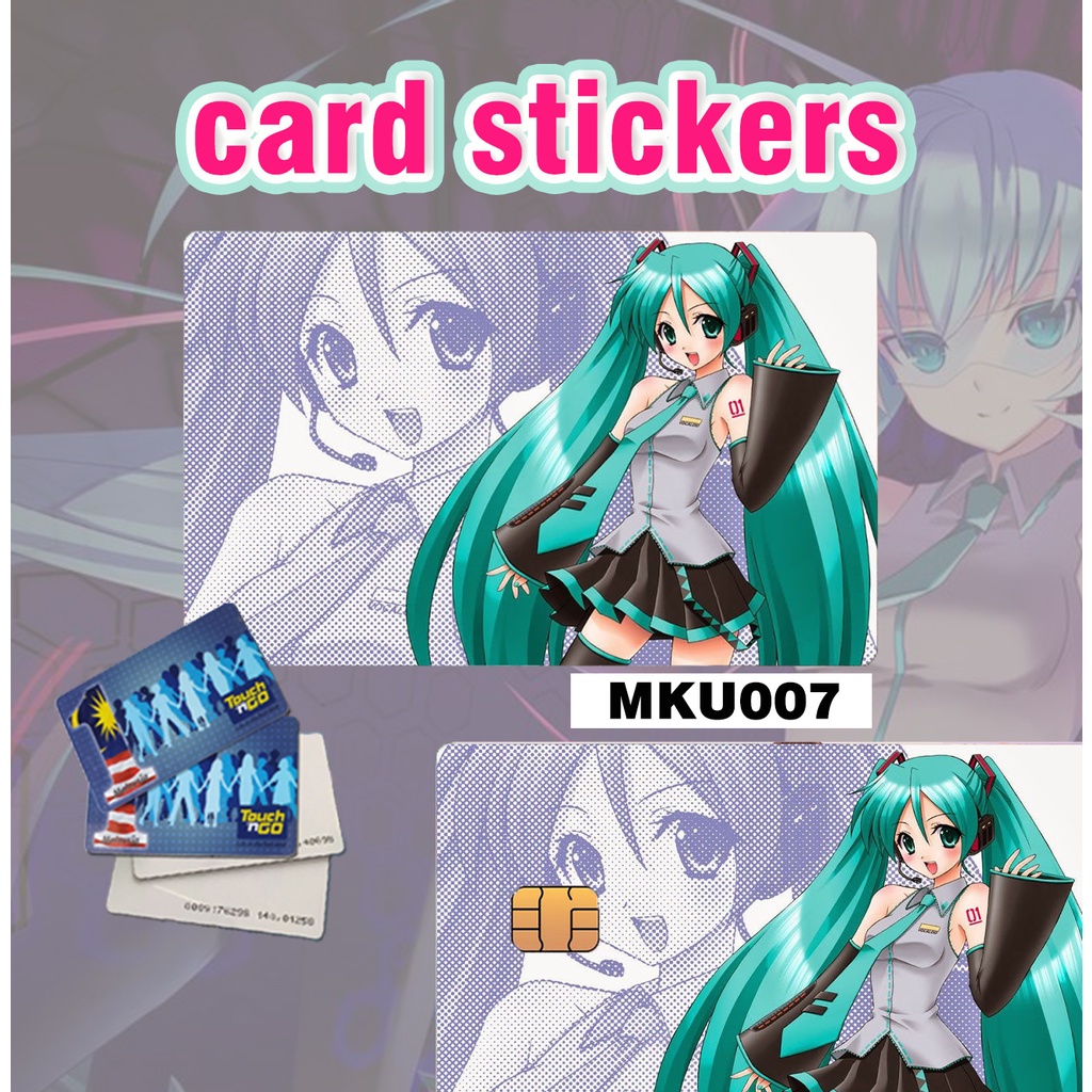 HATSUNE MIKU CARD STICKER - VOCALOID MIKU - MIKU STICKER - CARD STICKER ...