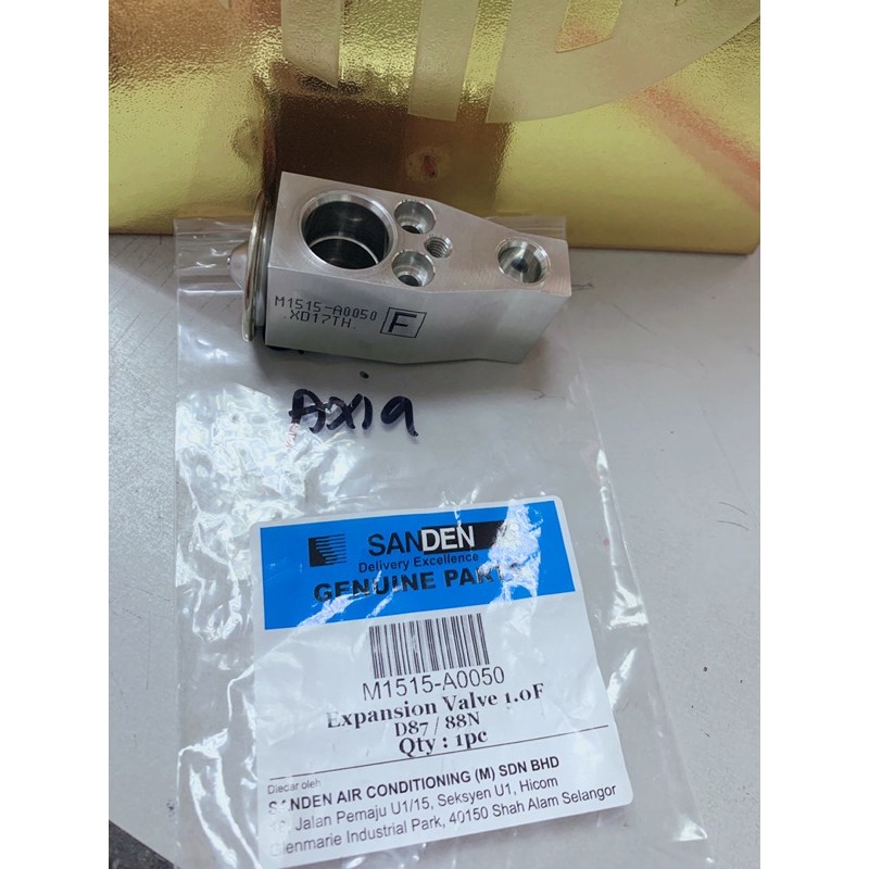 Block valve -Axia / persona sd / proton iriz sd / Isuzu d-max n/m ...