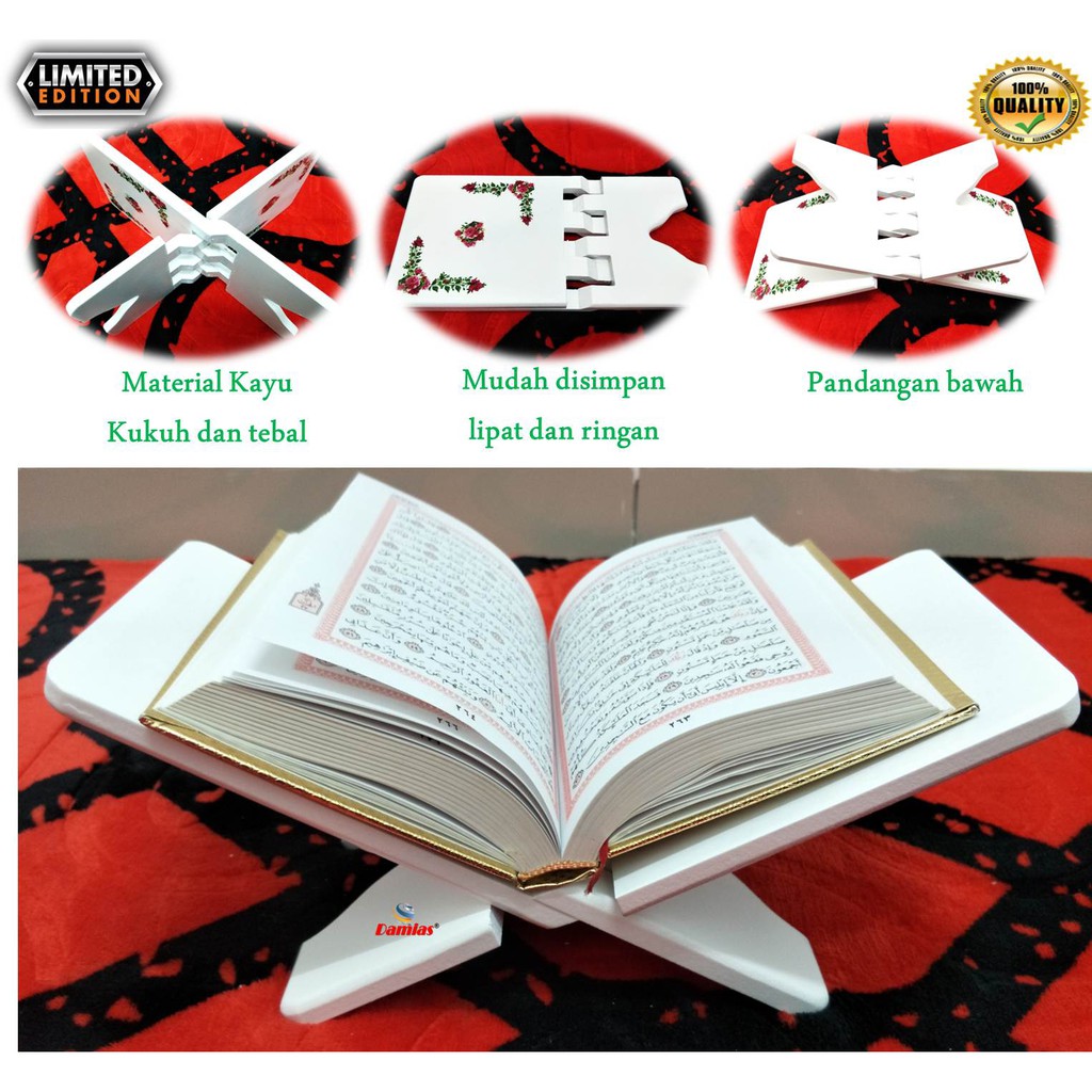Rehal kayu Quran Holder Book Stand Rihal Wooden [ Vantage ] | Shopee ...