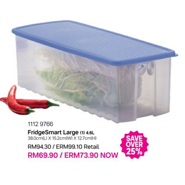 TUPPERWARE FRIDGEMART LARGE 4.6L (1PCS) | Shopee Malaysia