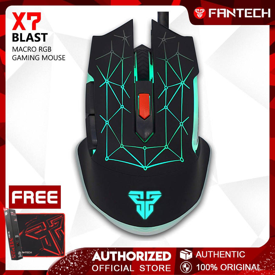 FANTECH X7 BLAST 4800DPI USB Macro RGB Gaming Mouse | Shopee Malaysia