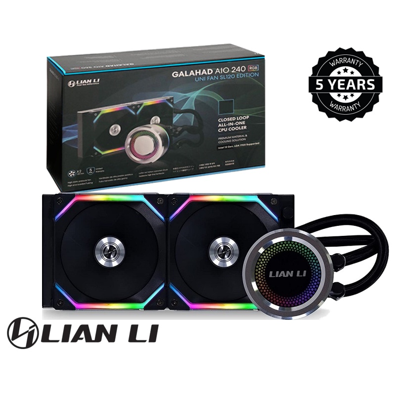 Lian Li Galahad AIO 240 Black UNI FAN SL Edition ( LGA 1700 & AM5 & AM4 ...