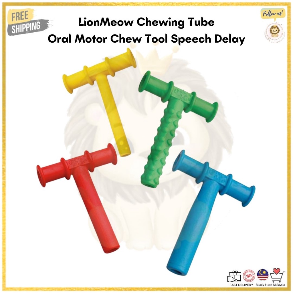 LionMeow Chewing Tube Chewy Tube Oral Motor Chew Tool Speech Delay And ...