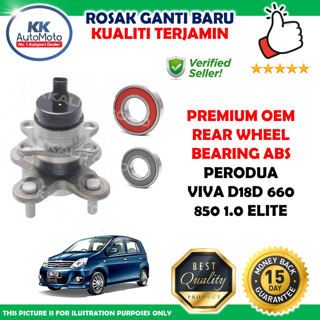 Perodua Viva 660 850 1.0 Elite ABS + Bearing Hub Premium OEM High ...