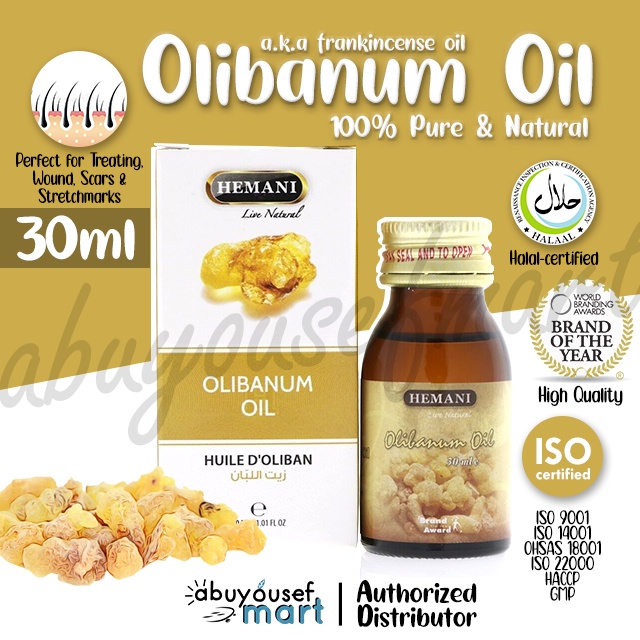 Hemani Olibanum (Frankincense) Oil | Minyak Luban Zeker Kemenyan Arab 30ml - Merawat Kulit, Skin ...