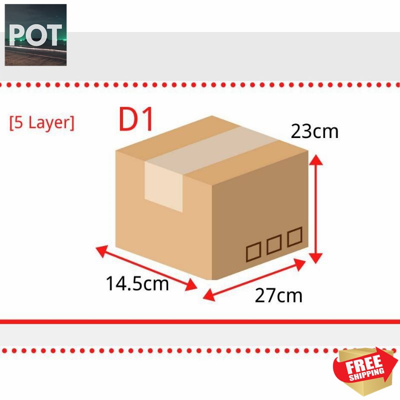 Kotak Packing 5 Layer Carton Box Postage Paper Boxes Packaging Box ...