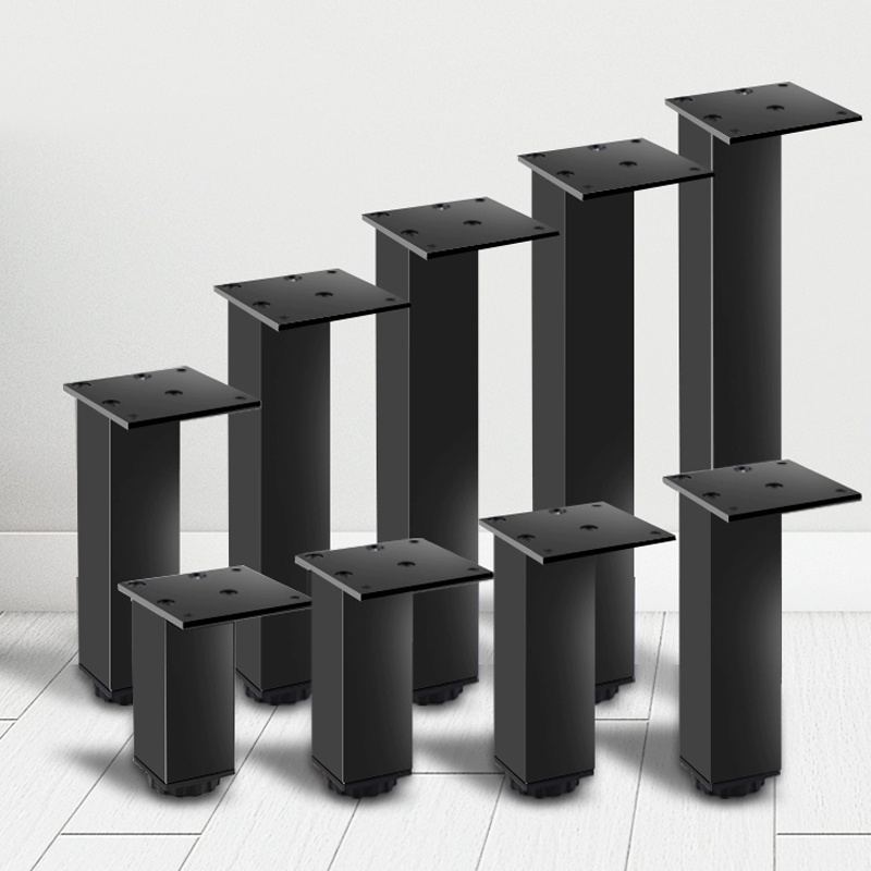 Adjustable Black Square Table Legs Aluminum Alloy TV Support Legs ...