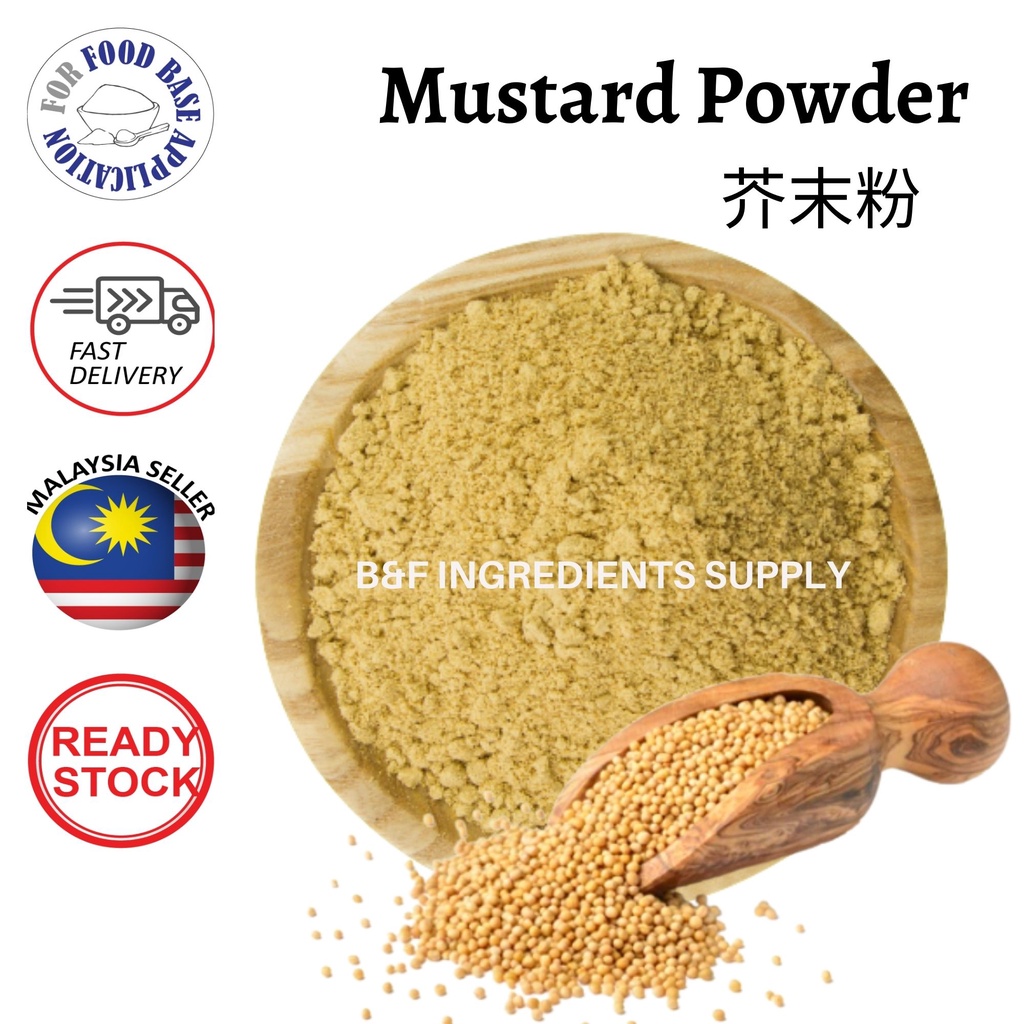 Yellow Mustard Powder l Serbuk Mustard Powder | 芥末粉 | Serbuk Biji Sawi ...