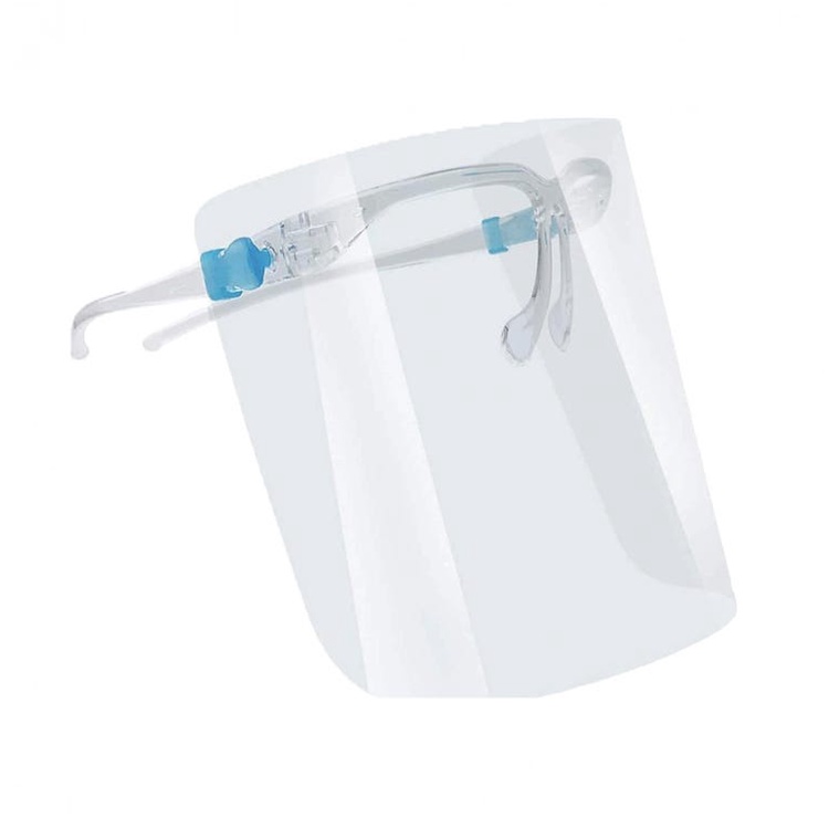 Transparent Face Shield Full Set Frame + Shield (1 Pack Consist of 10 ...