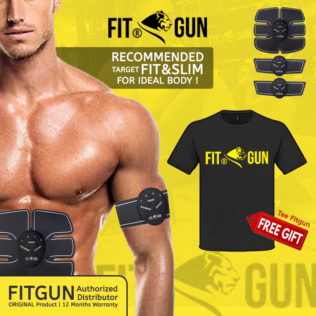 Fitgun Complete Set (Original) Global HQ EMS Muscle Stimulator | Shopee ...