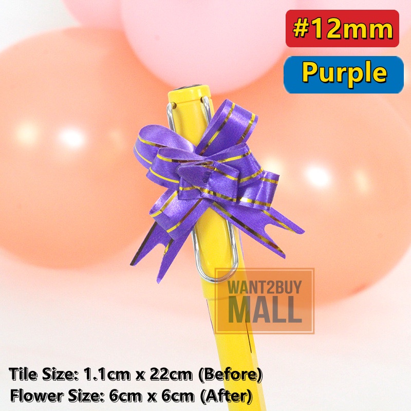 10pcs pack Pull Ribbon Riben Reben Ribben Satin Organza Gift Flower ...