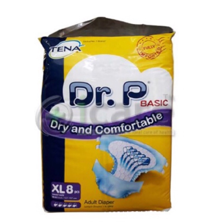 Dr P by Tena Basic Adult Diapers M10/L8/XL8 | Shopee Malaysia