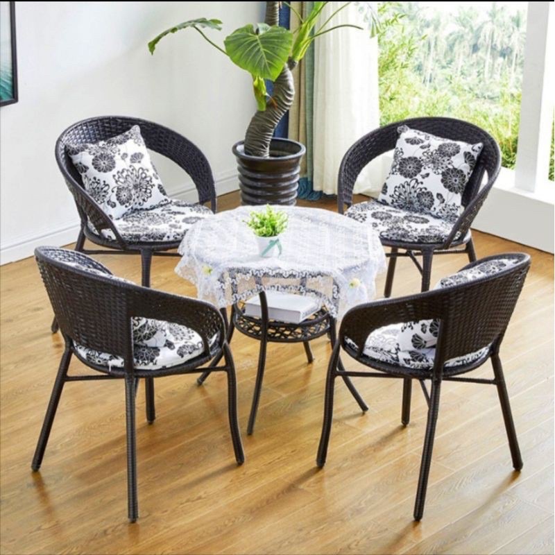 🔥SET MEJA SANTAI 4 KERUSI DAN 1 MEJA SESUAI🔥🔥 | Shopee Malaysia