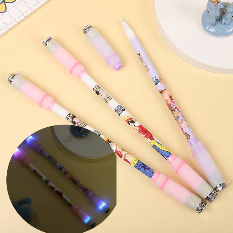 LED Light Rotating Pen/Anime Spinning Pen /Students Fingers Flexible ...