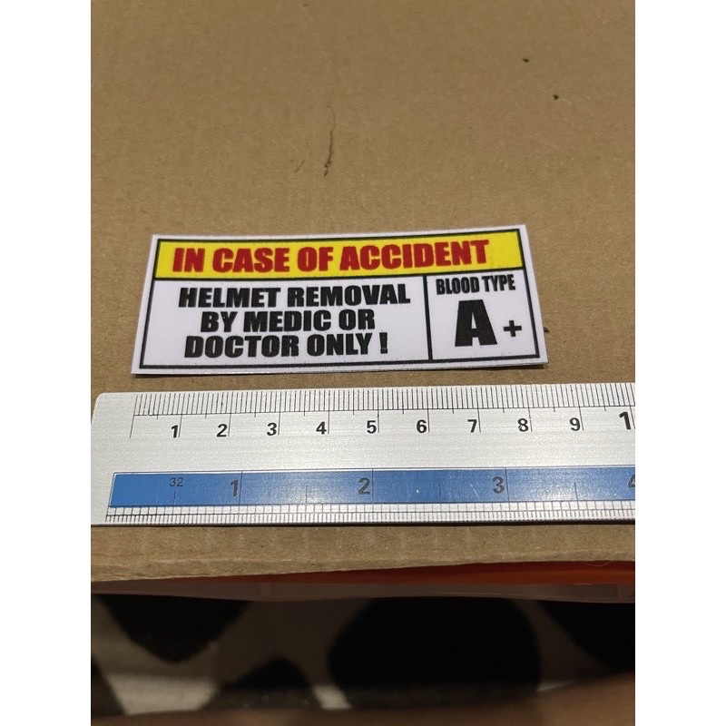 Sticker warning in case accident | Shopee Malaysia